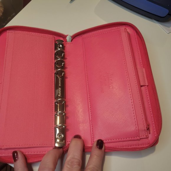 filoFAX | Office | Filofax Binder Planner Refillable Pink | Poshmark